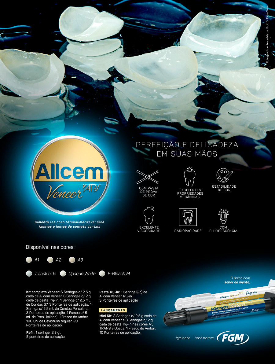Cimento Resinoso Foto Allcem Veneer APS Mini Kit - FGM | Dental Cremer